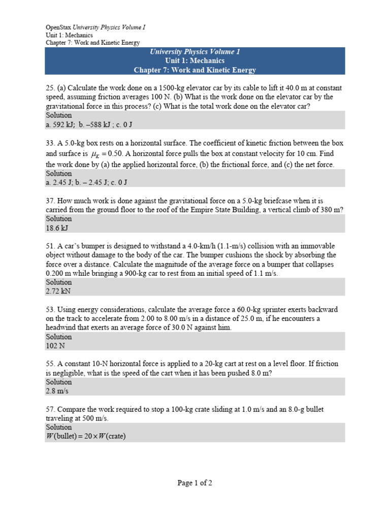 UniversityPhysicsVolume1 Ch07 | PDF | Force | Friction