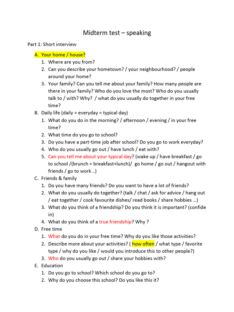 Midterm-test_preparation | PDF