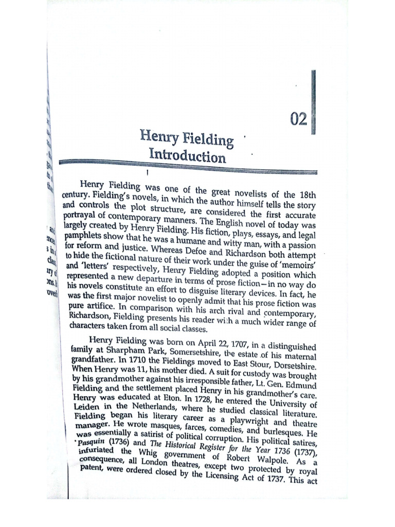 Joseph Andrews Book PDF Without Summary | PDF