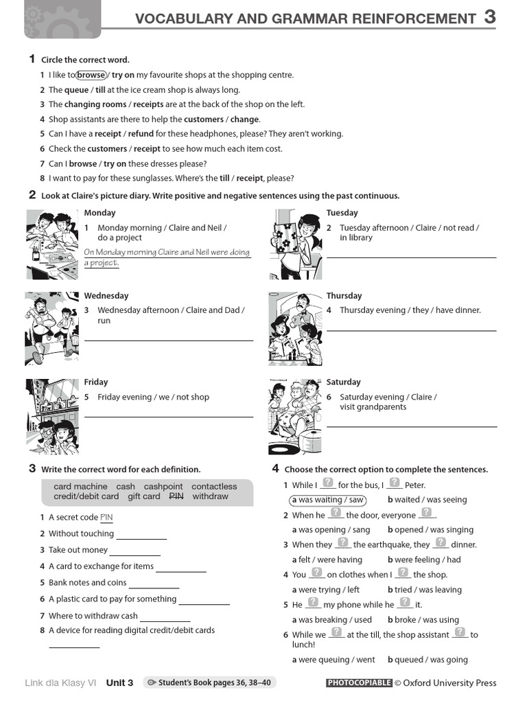 Link L6 U3 Reinforcement Ws | PDF | Banking Technology