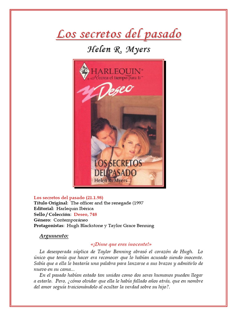 Helen R. Myers - Los Secretos Del Pasado | PDF
