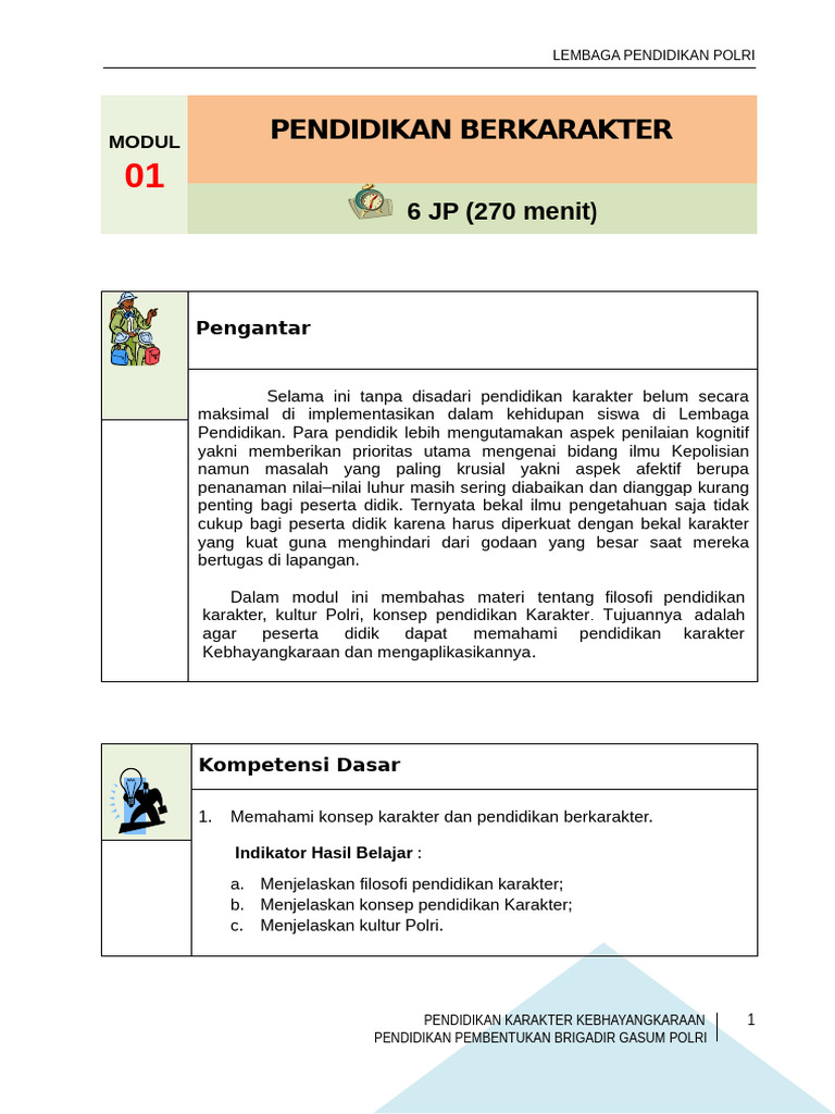 MODUL 01_DIK KARAKTER | PDF