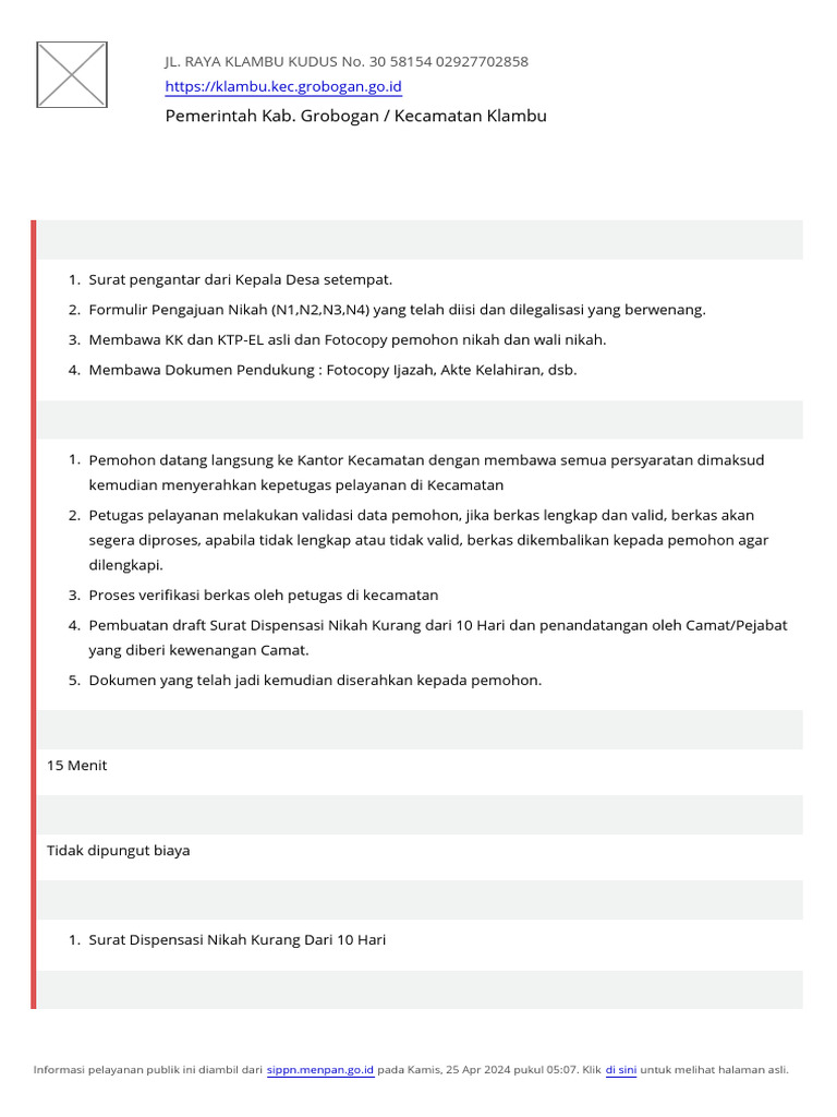 Dispensasi Nikah Cepat di Klambu | PDF