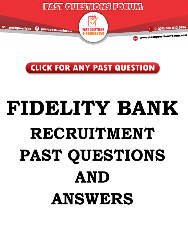 Fidelity Bank Recruitment Past Questions-1 | PDF | Pie Chart