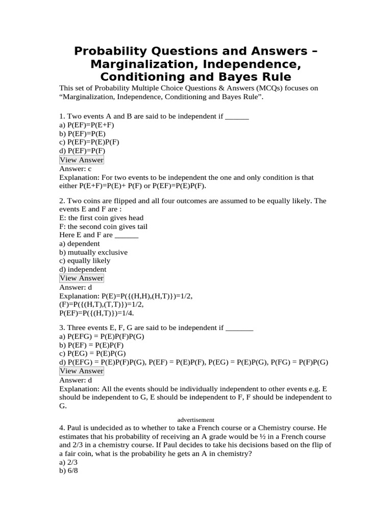a31 | PDF | Probability And Statistics | Applied Mathematics