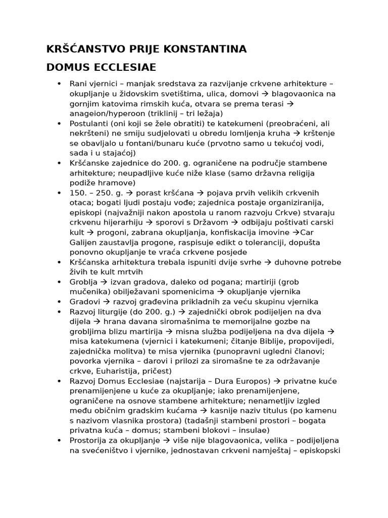 Kršćanstvo Prije Konstantina | PDF