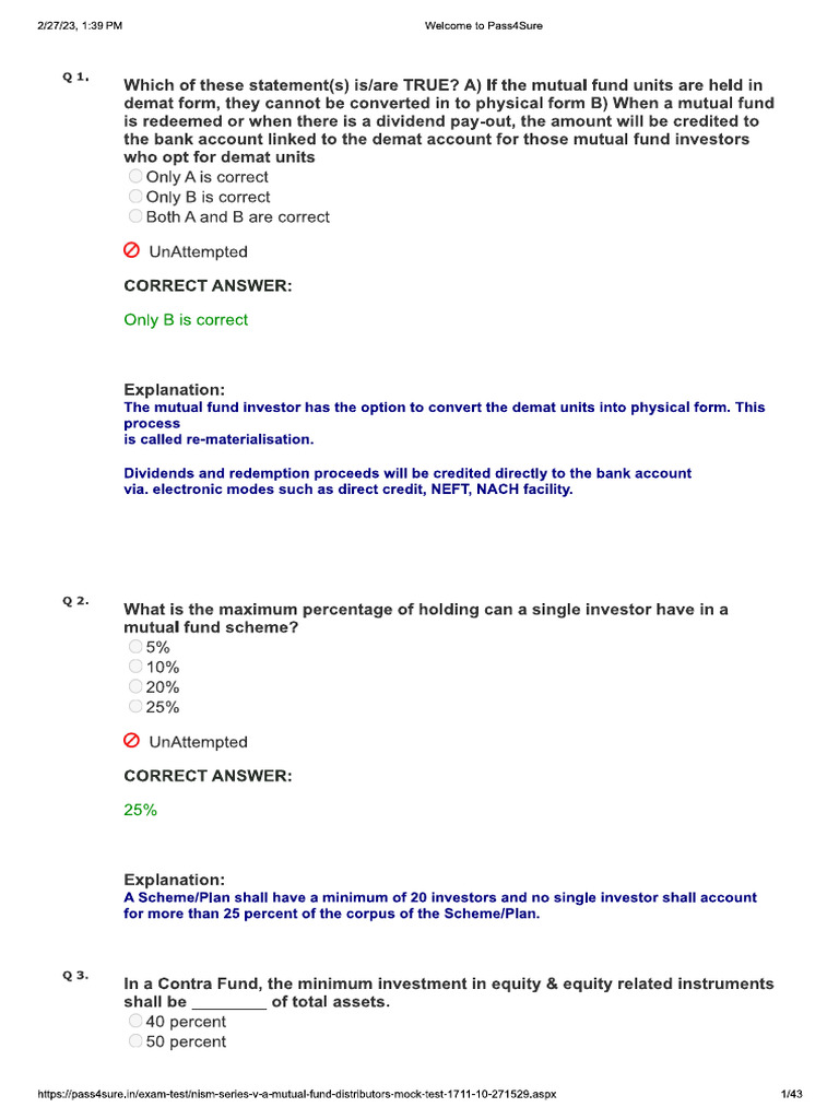 Nism Test 9_100 | PDF