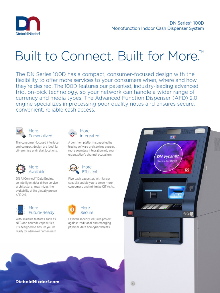 DN Series 100D Cash Dispenser Overview | PDF | Printer (Computing ...