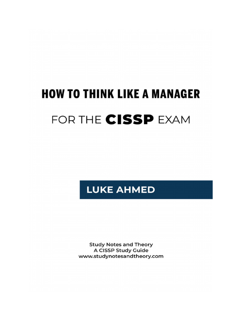 CISSP Exam Practice Questions Guide | PDF | Computer Security | Security