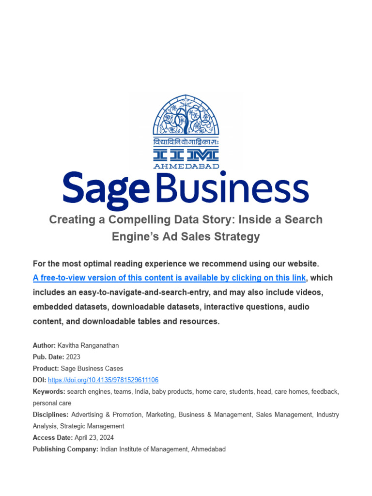 BAN120 Case - Creating-Compelling-Data-Story-Inside-Search-Engine-Ad ...