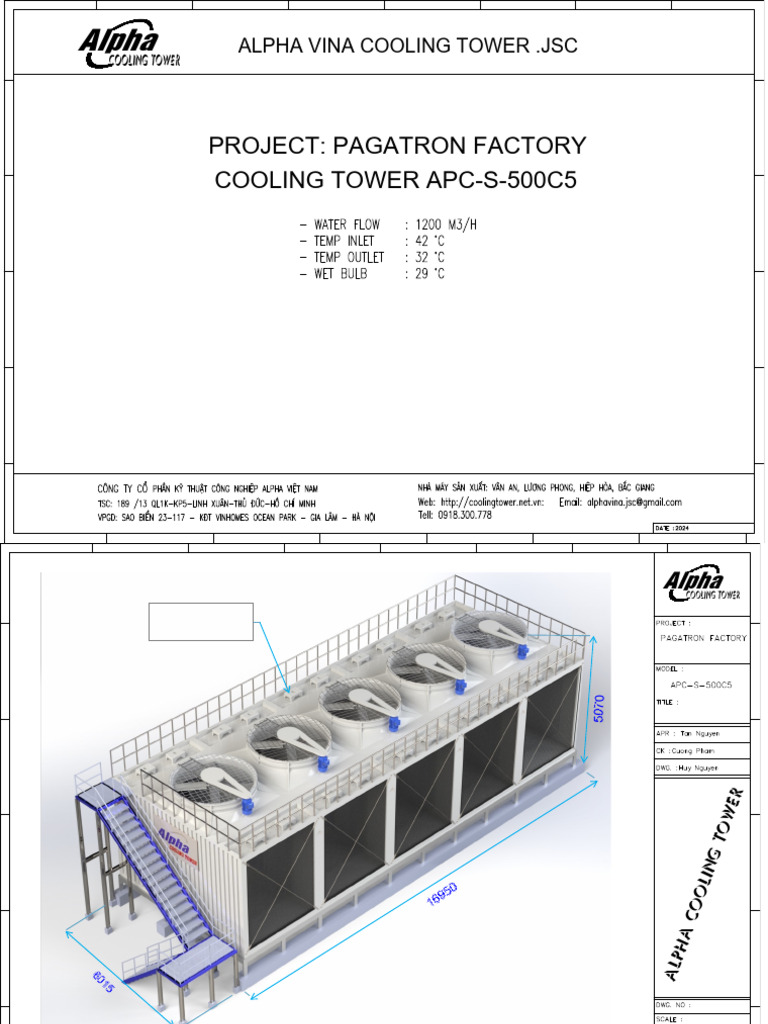 Alpha: Project: Pagatron Factory Cooling Tower Apc-S-500C5 | PDF