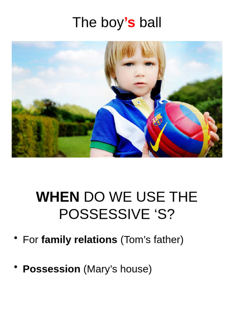 Possessive S Saxon Genitive | PDF