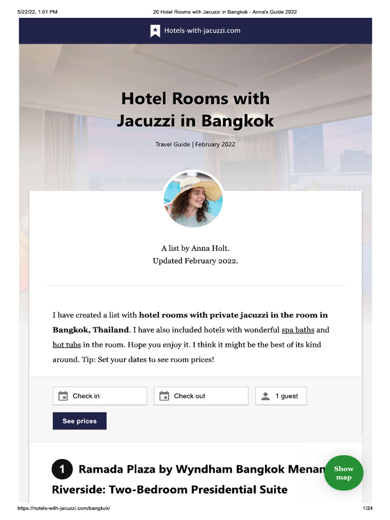 Rooms With Jacuzzi in Bangkok | PDF