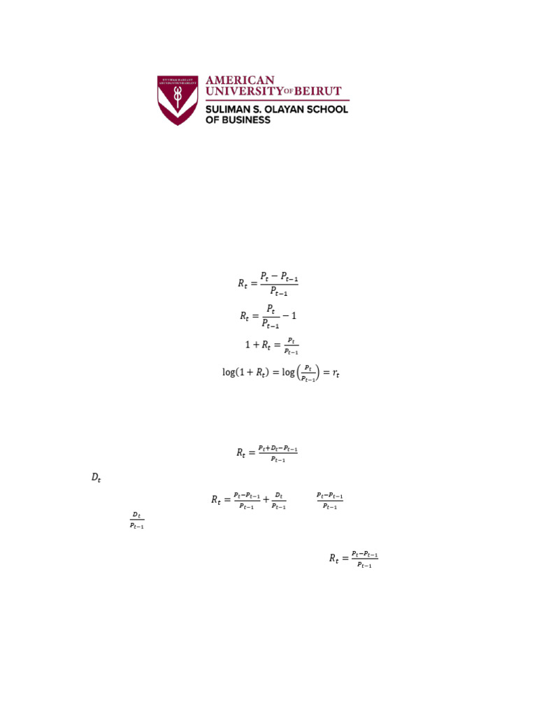 Simple and Continuously Compounded Returns | PDF | Dividend | Market ...