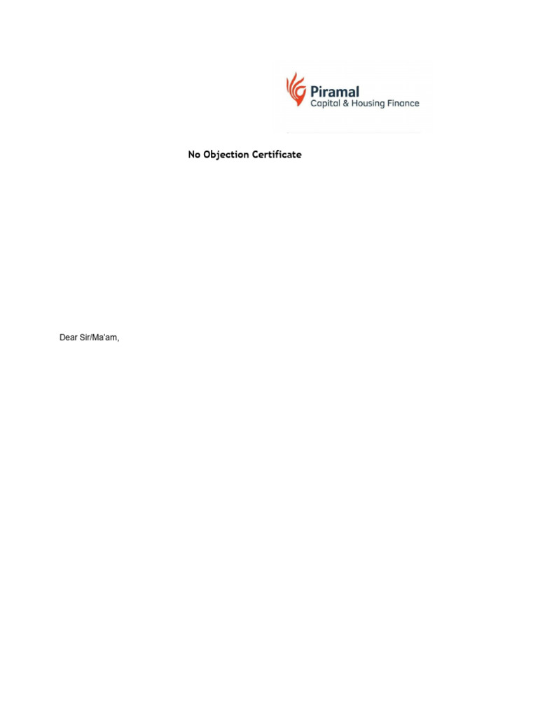 Sharadha Primal-Finance-Noc | PDF