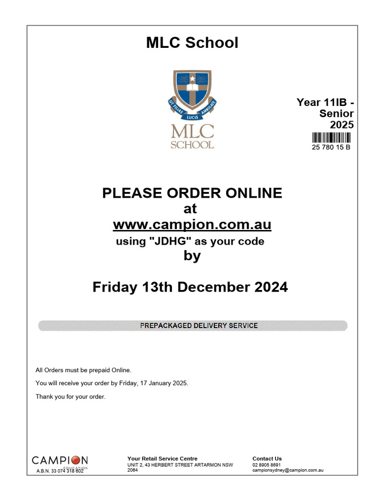 Year 11 IB Booklist 2025 | PDF