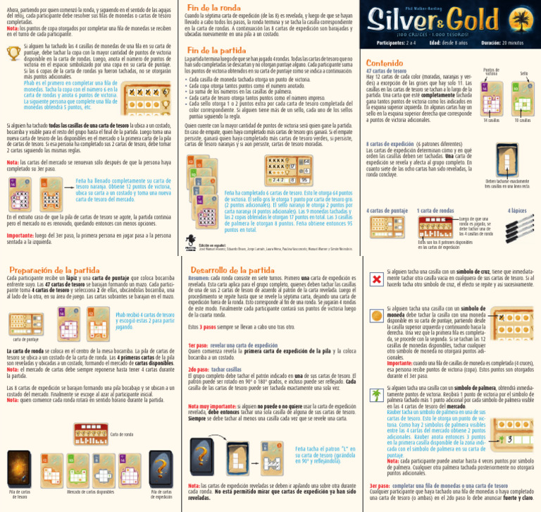 Silver & Gold Reglas | PDF