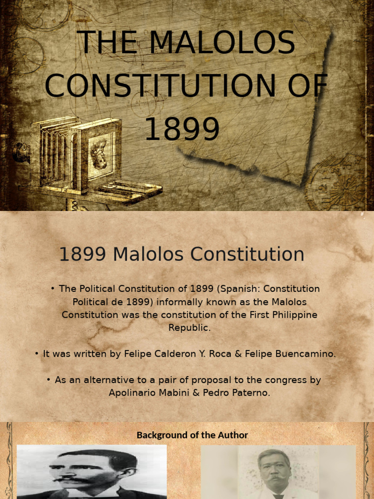 The Malolos Constitution of 1899 | PDF | Government | Political Charters