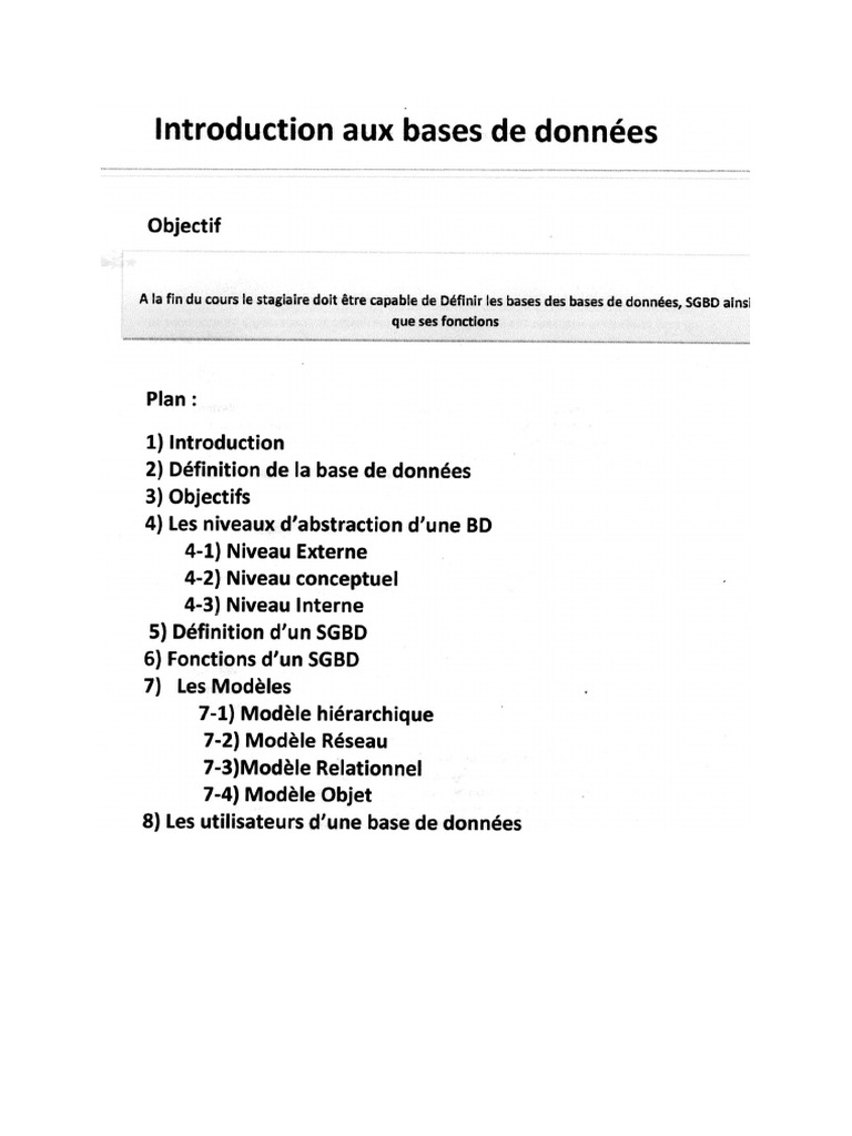 CHAPITRE 1 INTRODUCTION BDDR | PDF