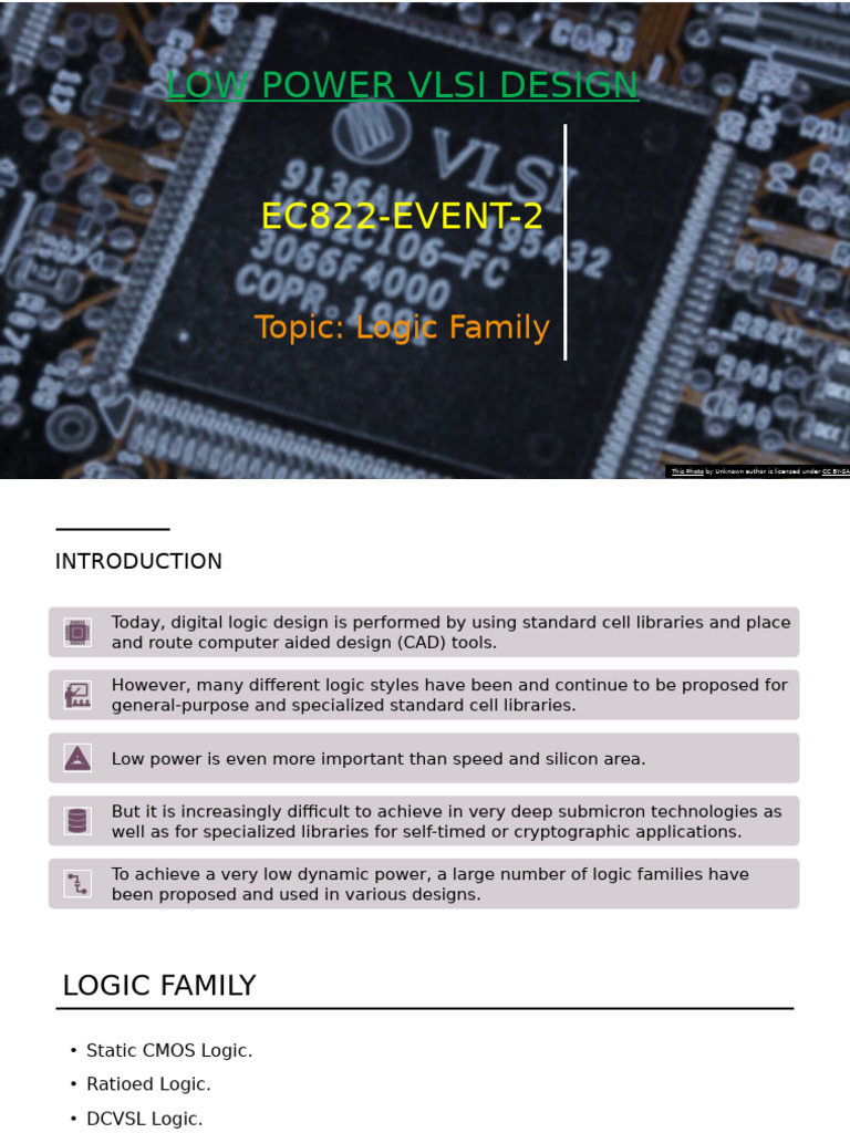 EC822-Logic_family | PDF | Logic Gate | Cmos