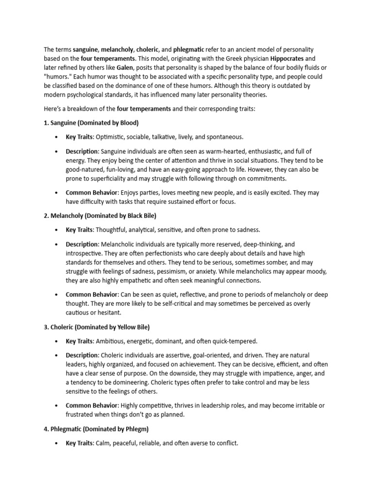 Understanding Human Personalities | PDF | Temperament | Social Psychology