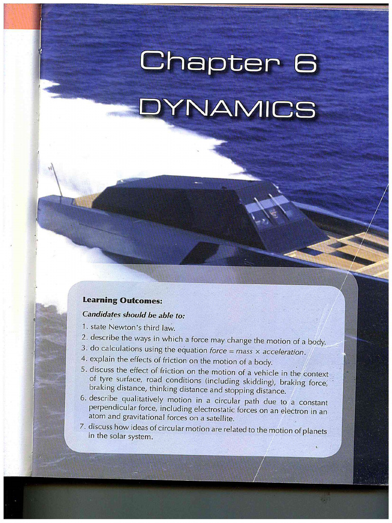 Chapter 6 Dynamics | PDF