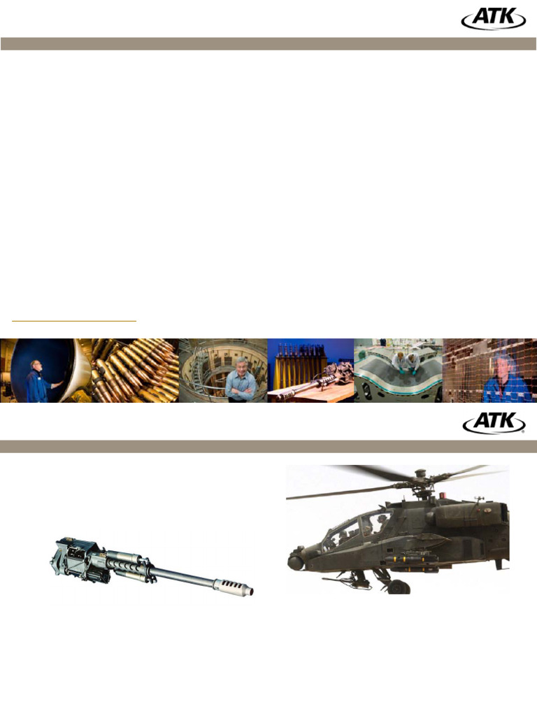 ATK M230 Cannon | PDF | Ammunition | Cannon