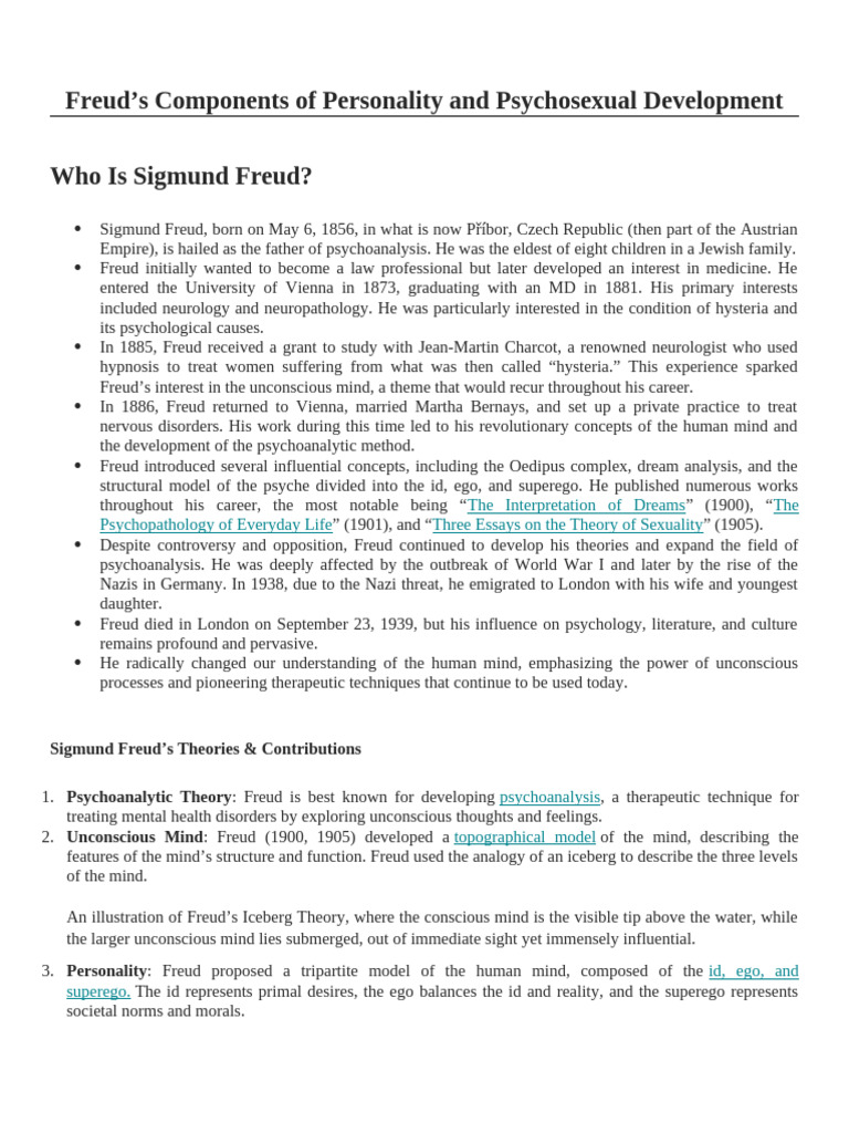 Freud | PDF | Id | Sigmund Freud
