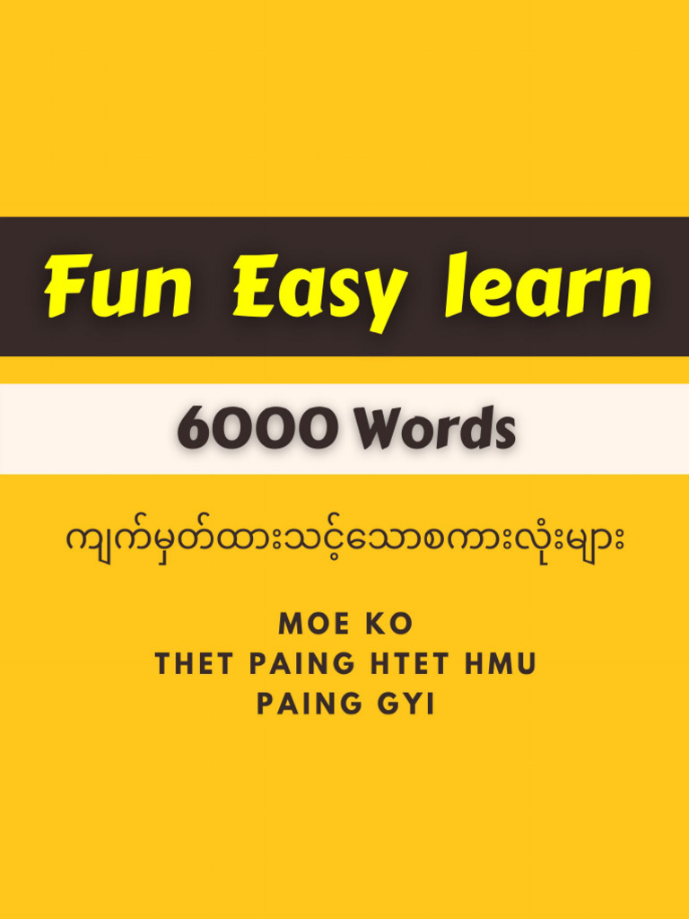 05 - Fun Easy Learn 6000 Words | PDF | Adverb | Verb