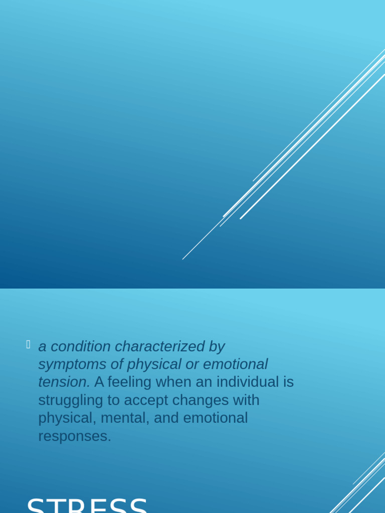 STRESS-1 | PDF | Stress (Biology) | Psychology