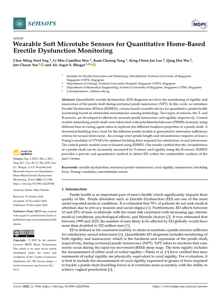 Wearable Soft Microtube Sensors Pdf Erectile Dysfunction Medical Ultrasound