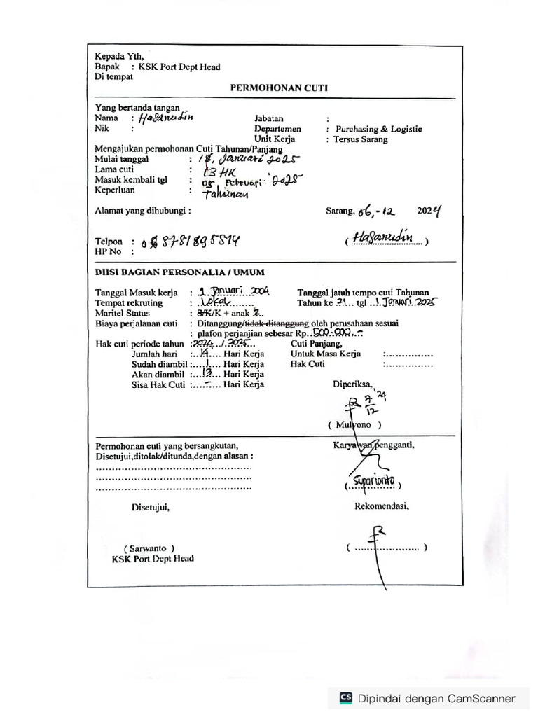 Cuti Hasanudin | PDF