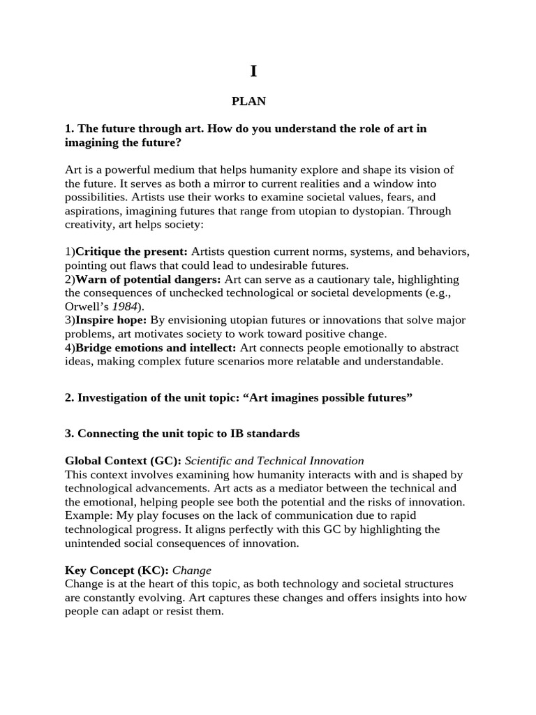 Art's Role in Shaping Futures | PDF