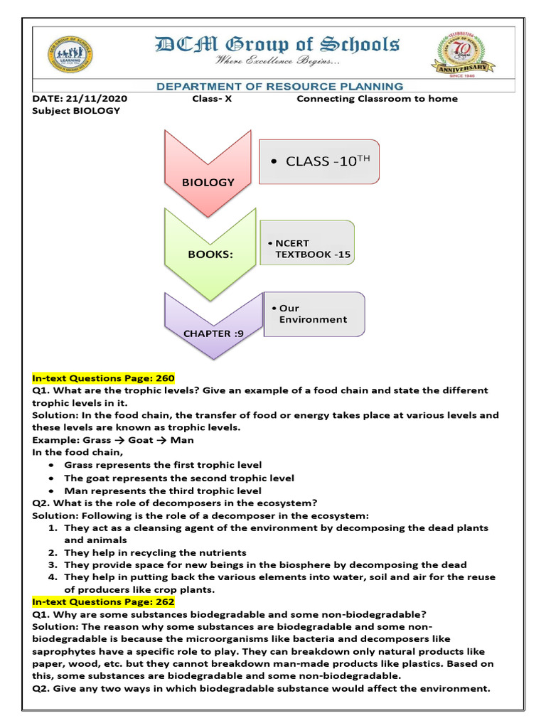 21 Nov Class 10 Bio | PDF | Biodegradation | Decomposition