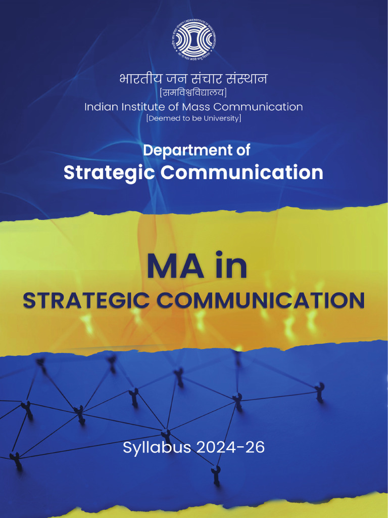 MA Strategic Communications - Indian Detailed Course Specifications ...