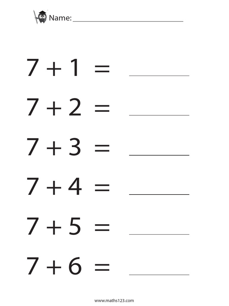 adding_numbers_worksheet_7 | PDF