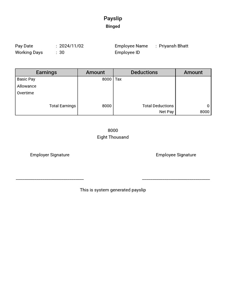 payslip | PDF