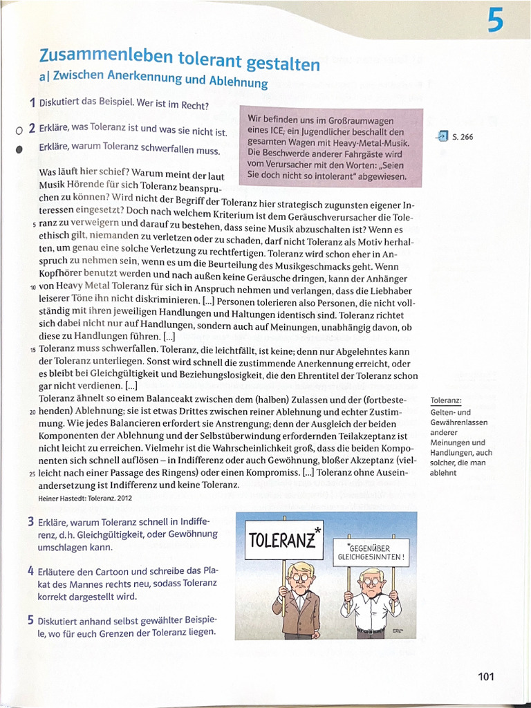 Zusammenleben Toleranz Gestalten | PDF