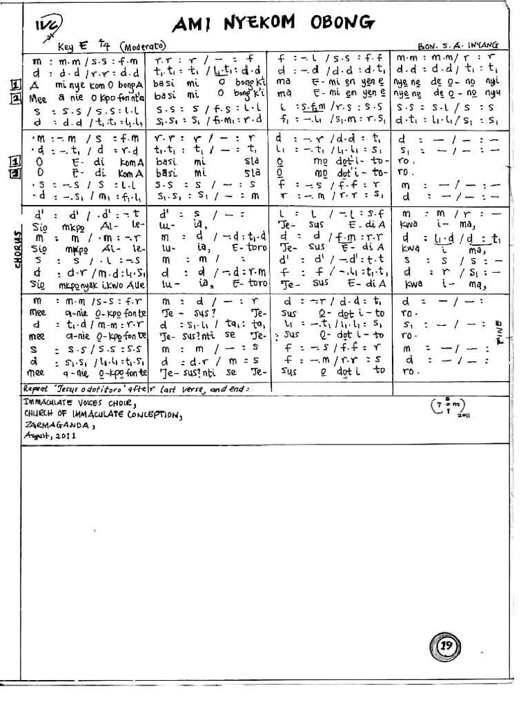 Ami Nyekom Obong | PDF