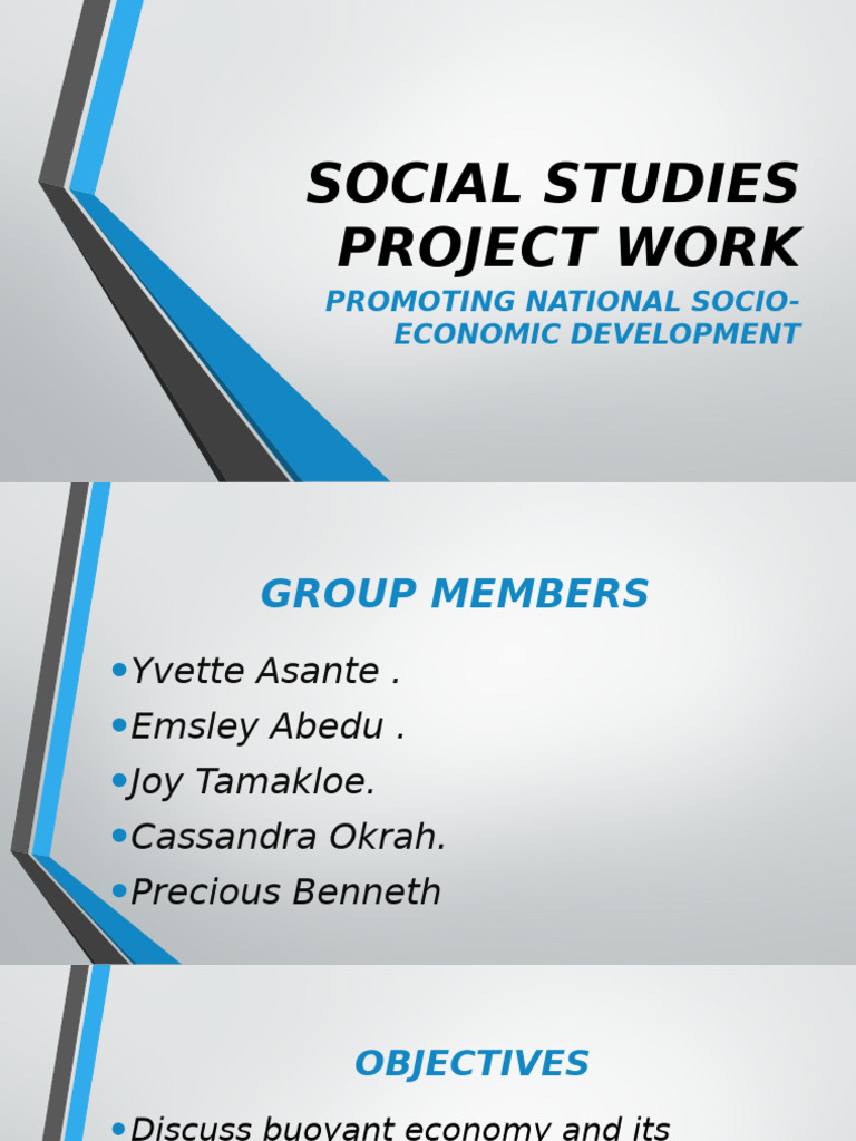 Social Studies Project Work Group 1 Boyant Economy | PDF