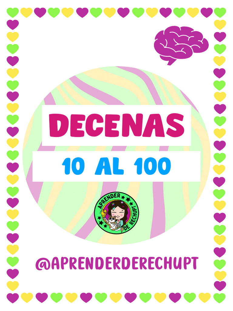 Decenas del 10 al 100 | PDF