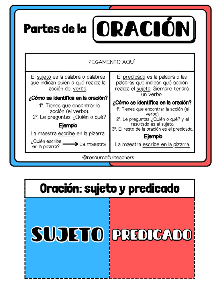 Sujeto y Predicado en Oraciones | PDF