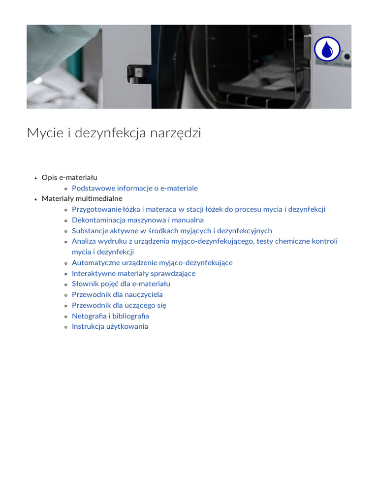 Mycie I Dezynfekcja Narzedzi | PDF