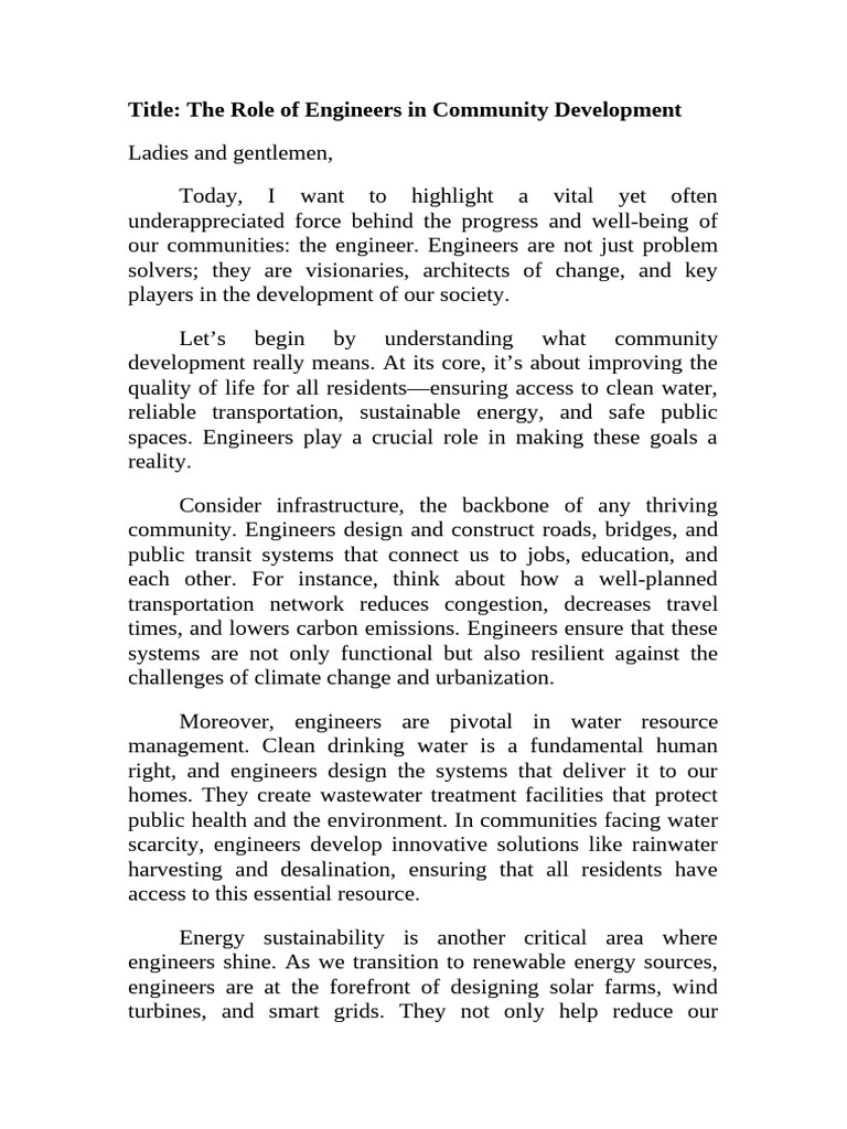 Contoh Text Pidato 3 Minit B.inggeris Stem | PDF | Sustainable Energy ...