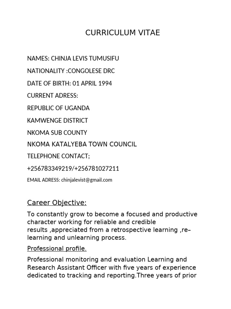 levis cv | PDF | Geographic Information System