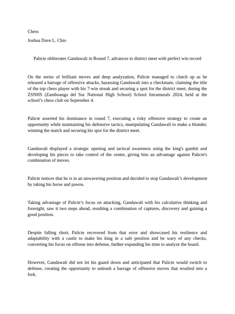 Chess | PDF | Chess | Chess Strategy