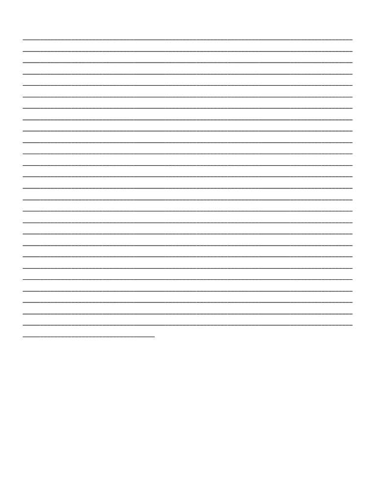 Lineas para Escribir | PDF