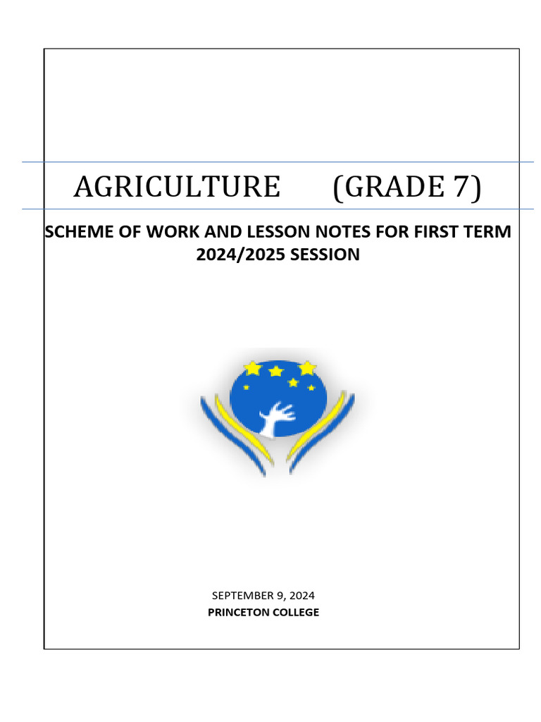 Agriculture 1 ST Term Notefor Grade 7,20242025 V 0 QWDX 2 L | PDF ...