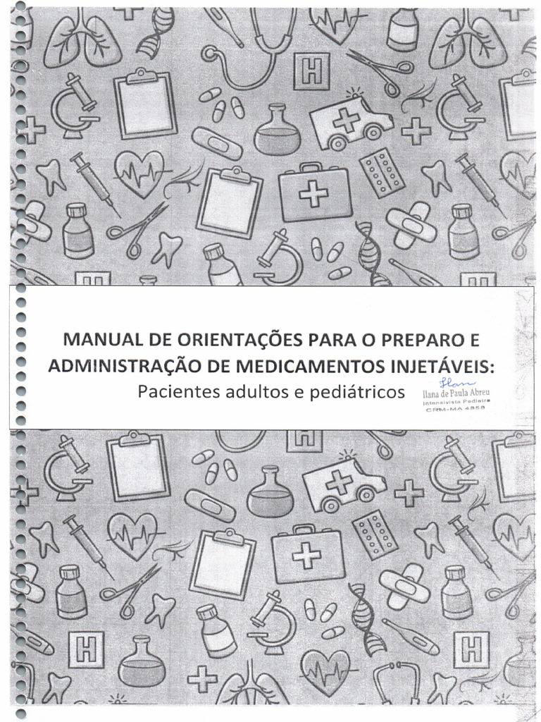 Manual de Orientações para Preparo e Administração de Medicamentos ...