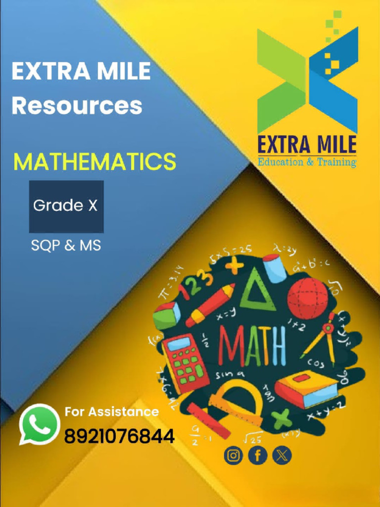 Maths X-Extra Mile SQP &MS Set 5 2024-25 | PDF | Sphere | Area